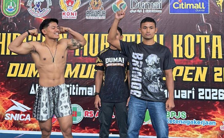 Dua Petarung Brimob Riau Gemparkan Dumai Muaythai Open 2026, Borong ...