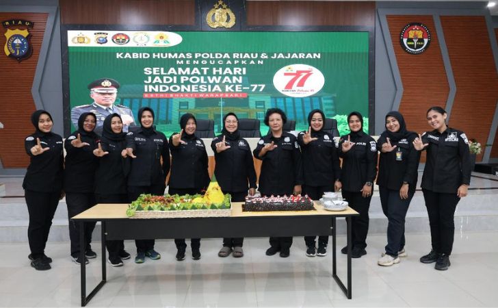 Hari Jadi ke-77, Polwan Polda Riau Mantapkan Peran di Era Modern