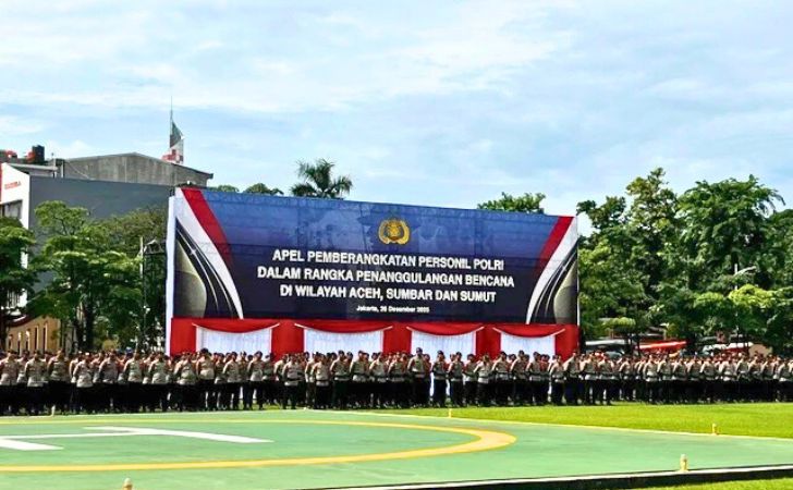 300 Personel Polri Dikerahkan untuk Pulihkan Daerah Bencana Sumatra